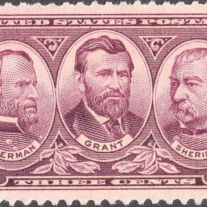 3c Army Generals Stamp .. Unused US Postage Stamps .. Pack of 10 Stamps ...