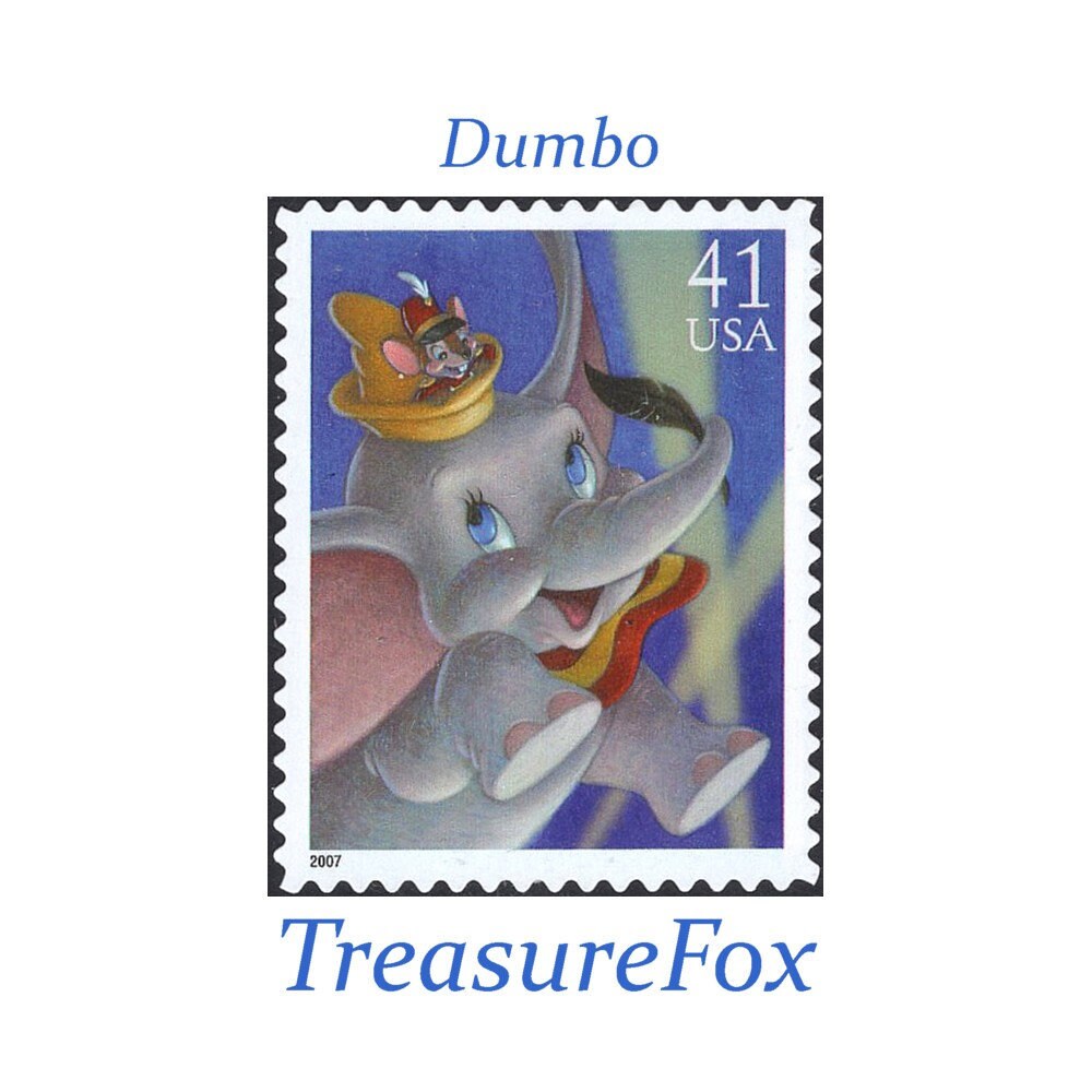 Five 41c Walt Disney's Dumbo Stamps . Unused US Postage Stamps ...