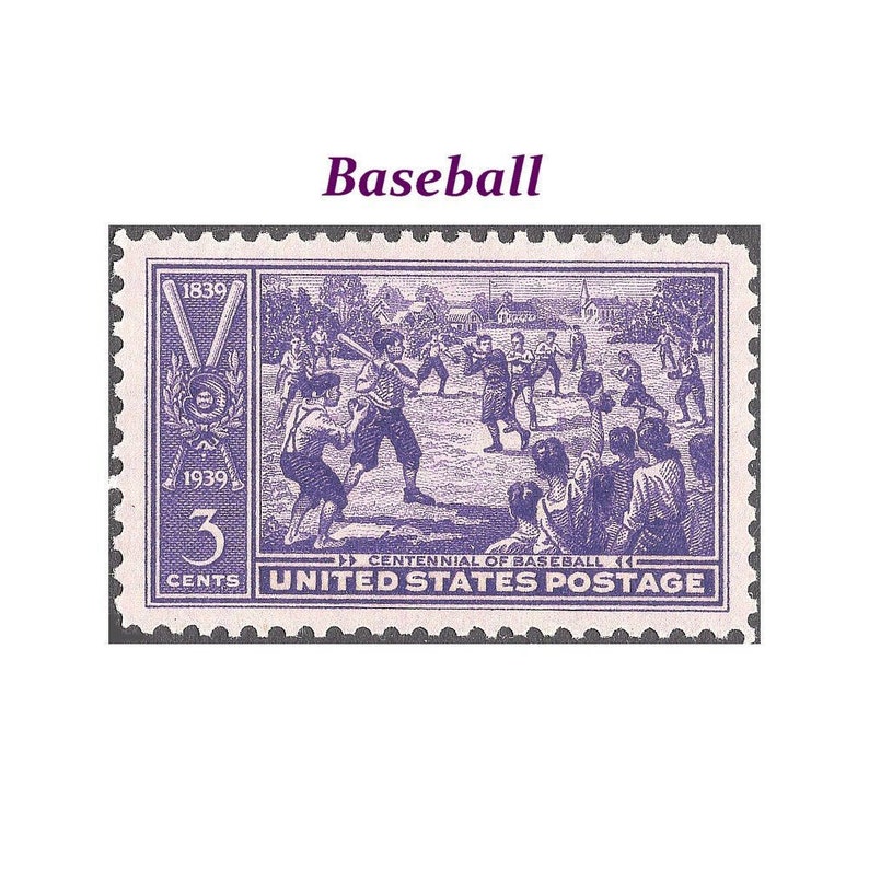 3c Baseball 100th Anniversary Stamp .. Unused US Postage - Etsy