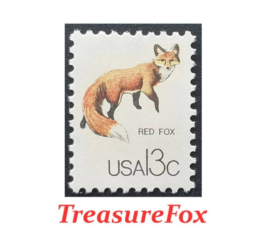 Ten 13c Red Fox Stamps .. Unused US Postage Stamps Pack of 10 13 Cent ...