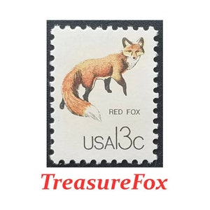 Ten 13c Red Fox Stamps .. Unused US Postage Stamps | Pack of 10 | 13 ...