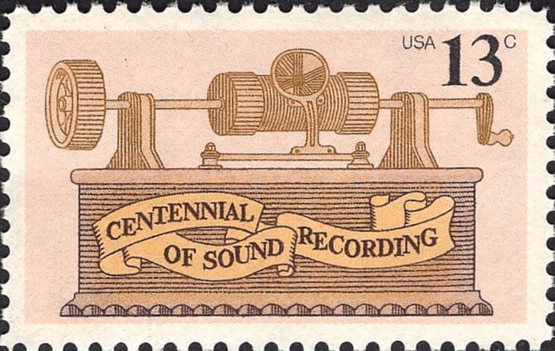 13c Sound Recording Stamps Vintage Unused Postage Stamp | Etsy