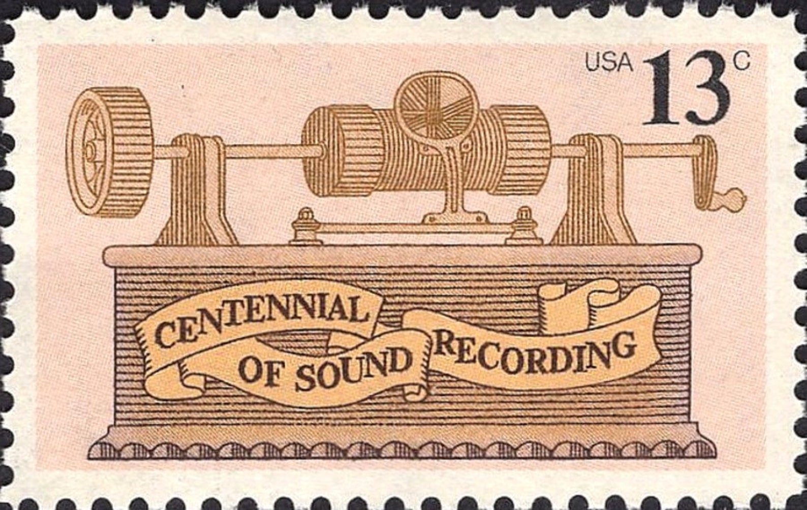 13c Sound Recording Stamps Vintage Unused Postage Stamp | Etsy