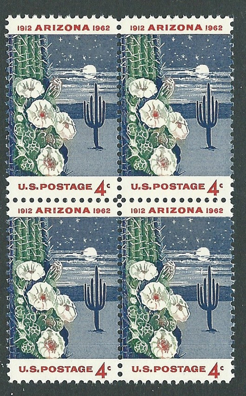 Twenty 4c Arizona Statehood Stamp .. Unused Vintage Postage | Etsy
