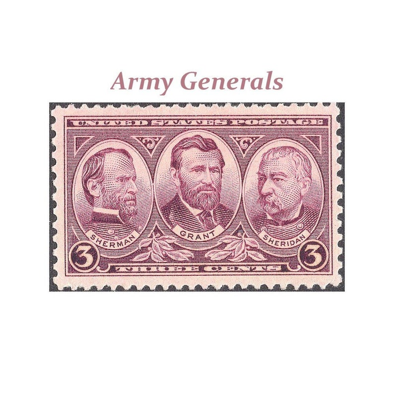 3c Army Generals Stamp .. Unused US Postage Stamps .. Pack of - Etsy