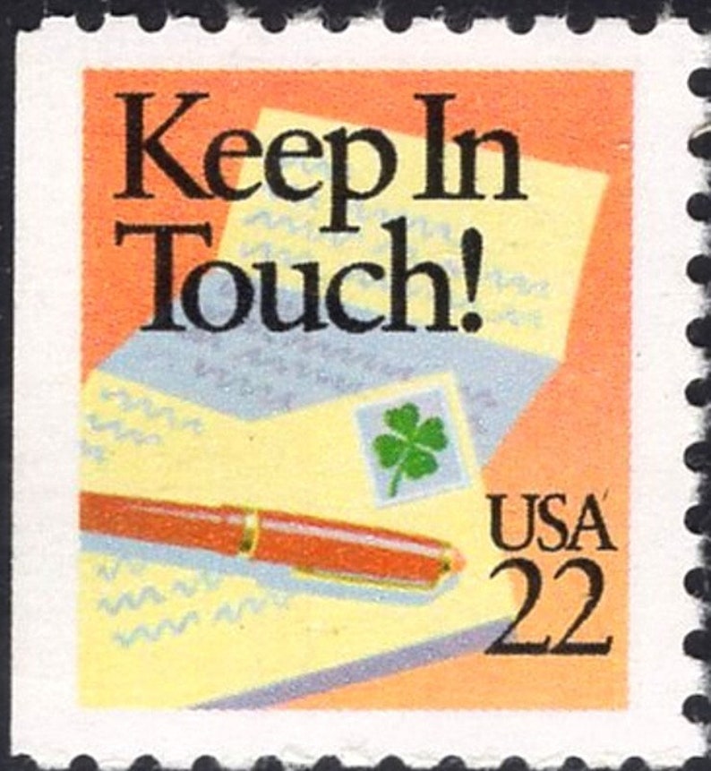 Five 22c Keep in Touch Stamp Unused US Postage Stamps Pack - Etsy
