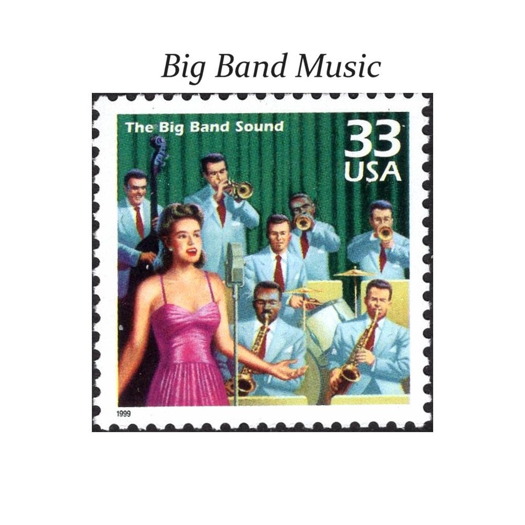 Five 33c Big Band Music Stamps .. Unused US Postage Stamps Swing Music ...