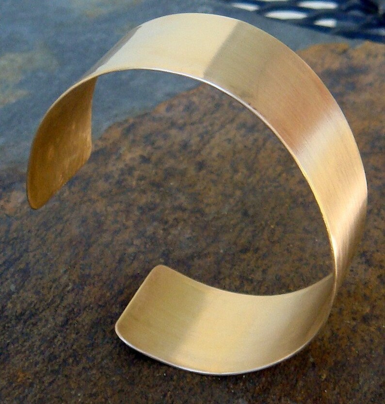 Gold Cuff Bracelet Satin Finish - Etsy