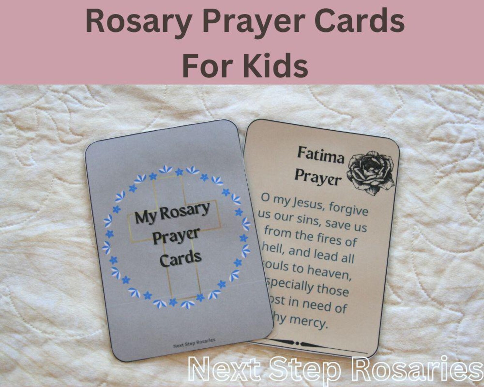 Rosary Prayer Cards, Rosary Flashcards, Catholic Flashcards, Catholic ...