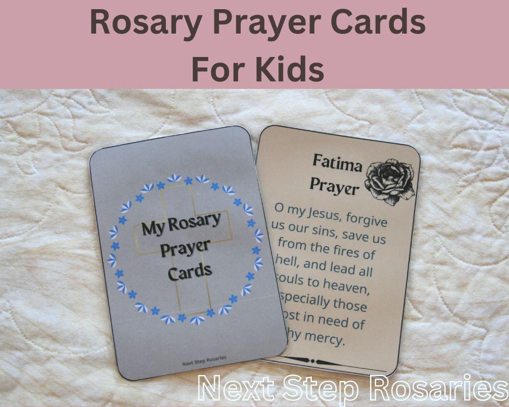 Rosary Prayer Cards, Rosary Flashcards, Catholic Flashcards, Catholic ...