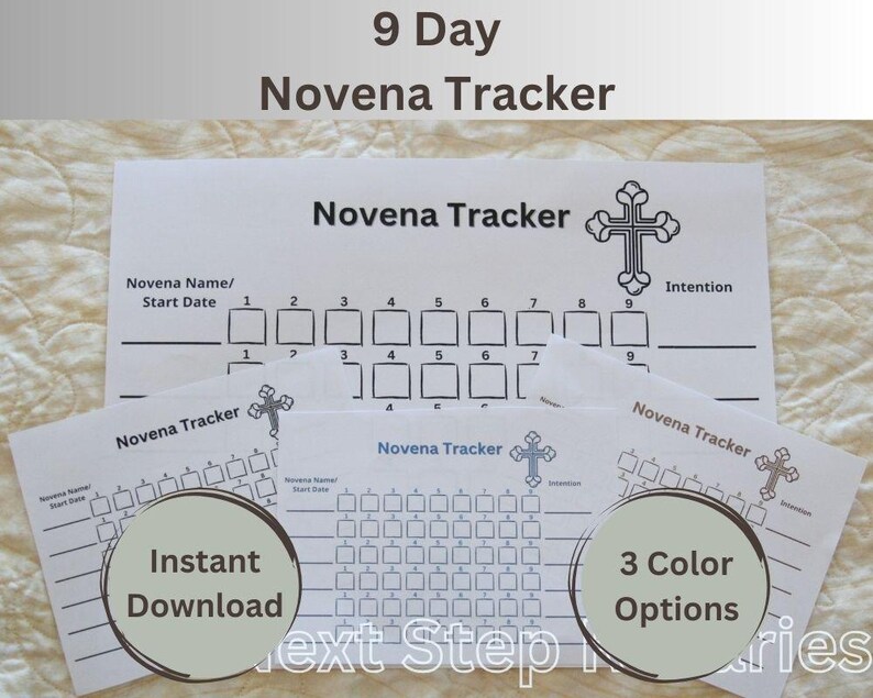 Novena Tracker, Prayer Tracker, Catholic Printable, Catholic Prayer ...