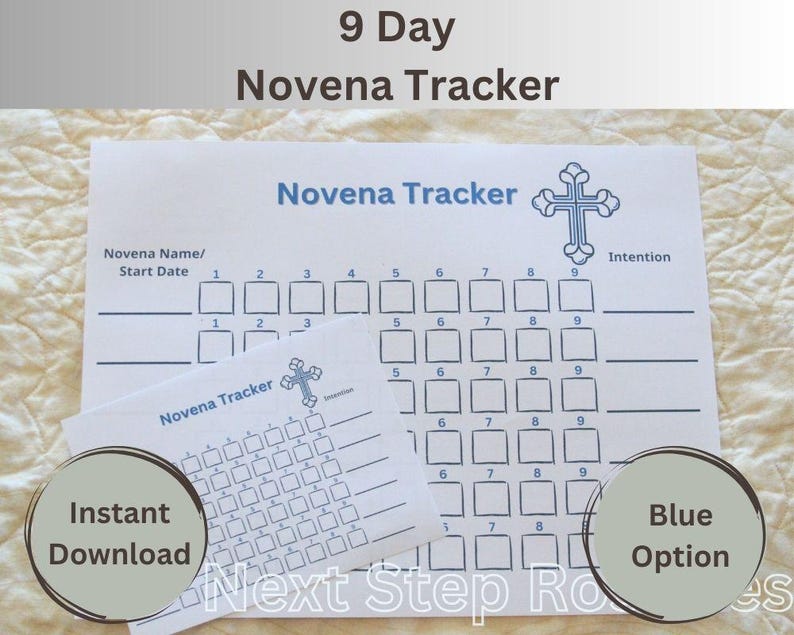 Novena Tracker, Prayer Tracker, Catholic Printable, Catholic Prayer ...