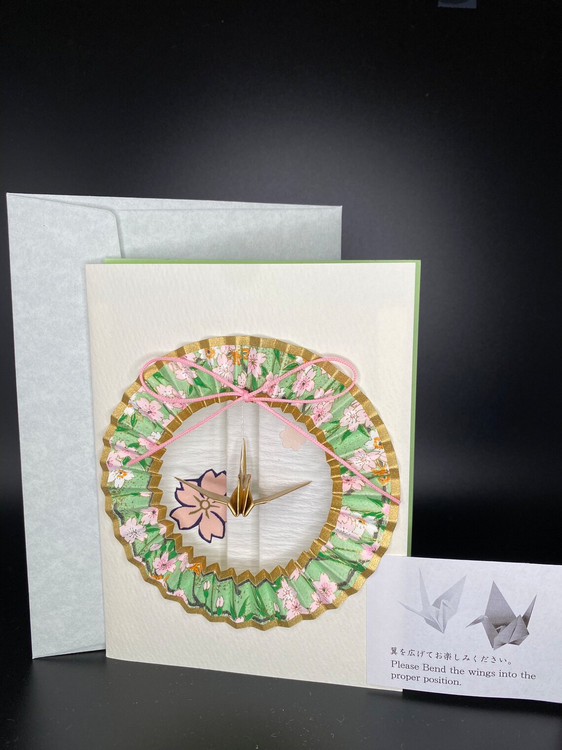Multi Purpose Card With Paper Crane 2 - Etsy