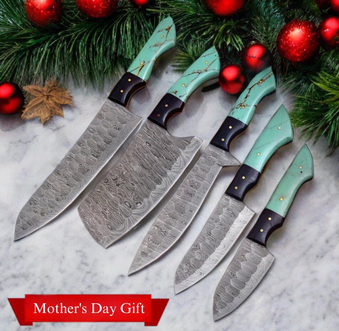 Kitchen Culinary Set, 7 Pcs Chef Set , BBQ Damascus Kitchen Set ...
