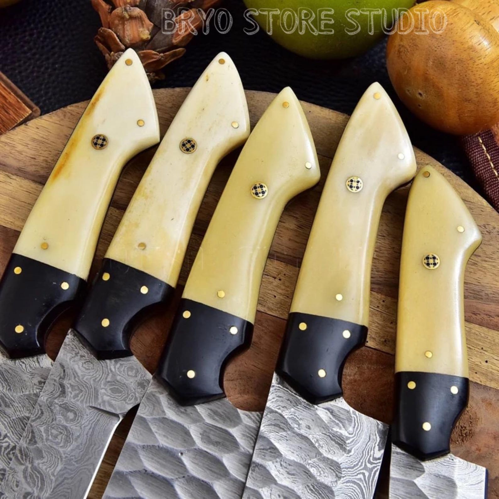 Kitchen Culinary Set, 7 Pcs Chef Set , BBQ Damascus Kitchen Set ...