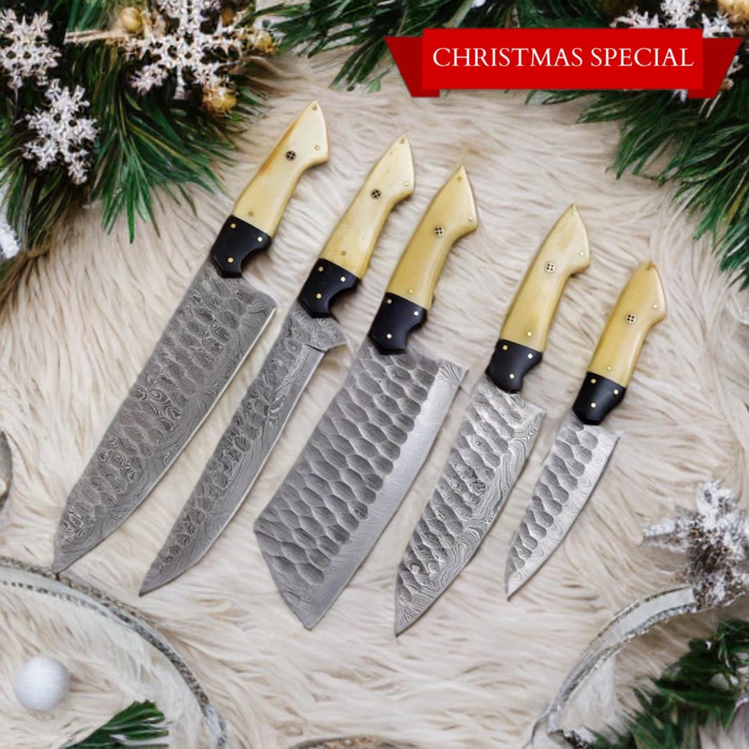 Kitchen Culinary Set, 7 Pcs Chef Set , BBQ Damascus Kitchen Set ...