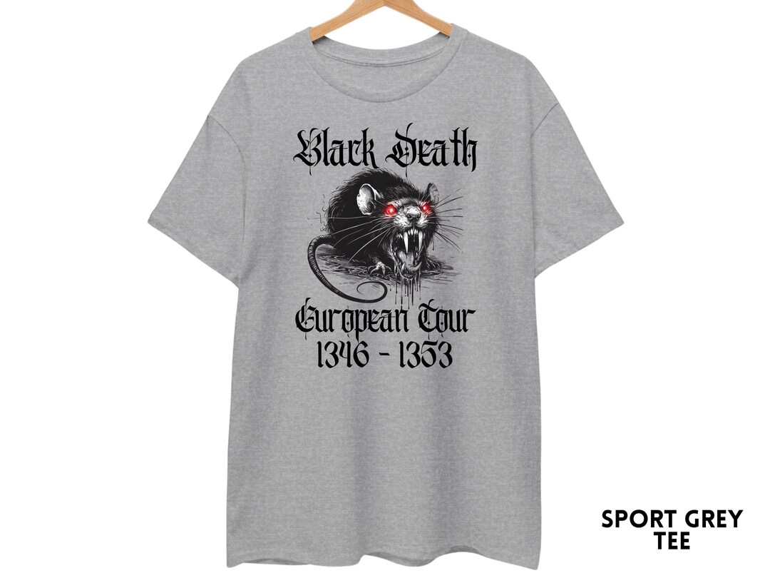 Creepy Medieval Rat Shirt, Black Death, Black Plague, History Gift ...
