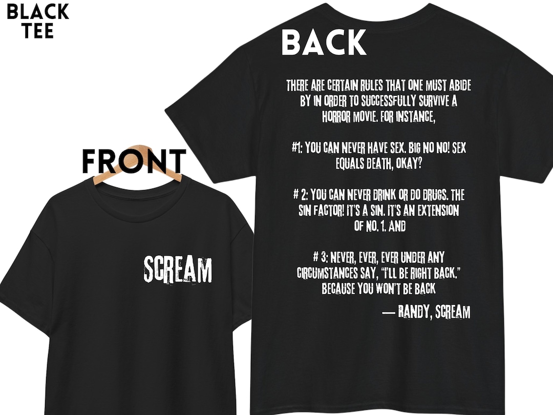 Scream Horror Movie Shirt, 90s Slasher Movie, Scream Movie, Horror Gift ...