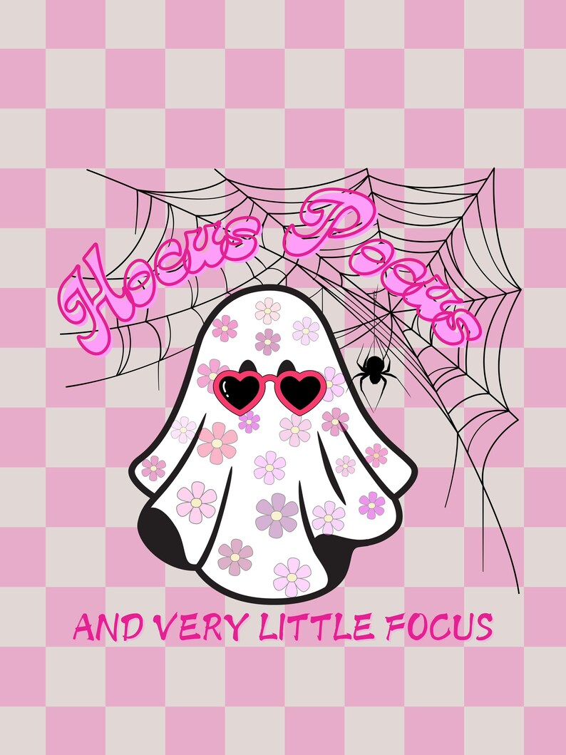 Cute Groovy Ghost Png, Pink Ghost Png, Halloween Ghost Png, Girly Ghost ...