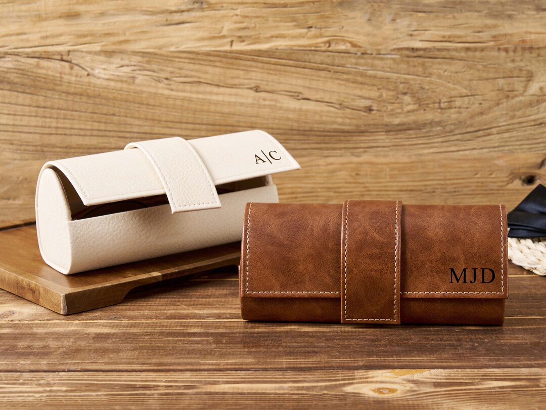 Groomsmen Sunglasses Leather Box, Engraved Unisex Sunglasses Box, Mens ...