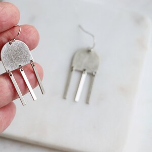Antiqued Silver Dangle Earrings | Small Silver Dangles - Etsy