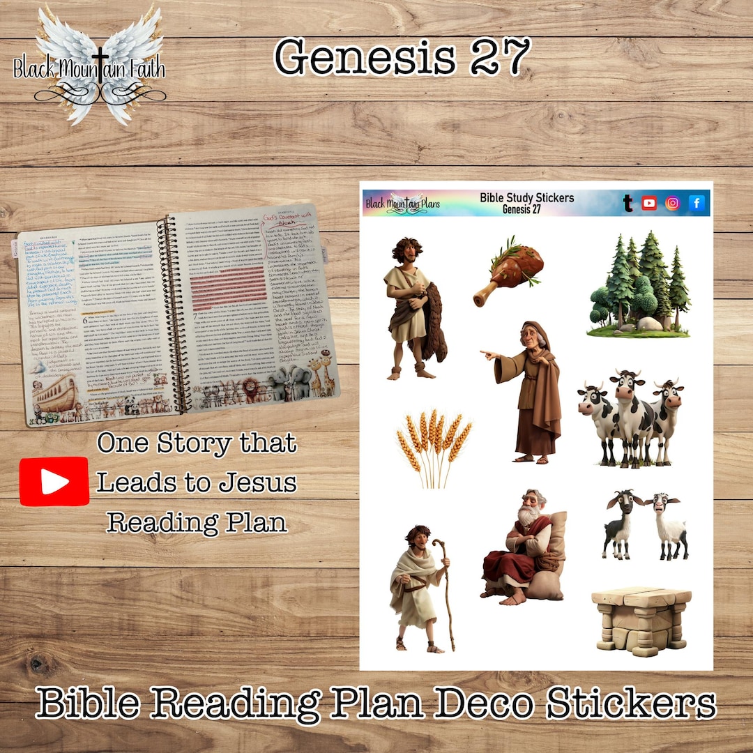 Genesis 27 || Bible Reading Deco and Journaling Stickers || Physical ...