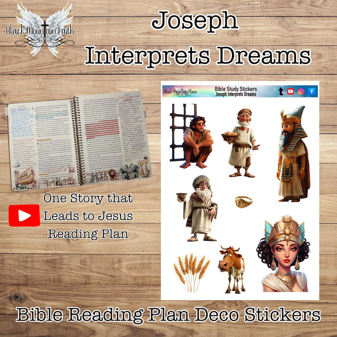 Joseph Interprets Dreams || Bible Reading Deco and Journaling Stickers ...