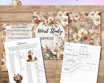 Printable GENESIS Study Notes || One Story That Leads to Jesus Series ...