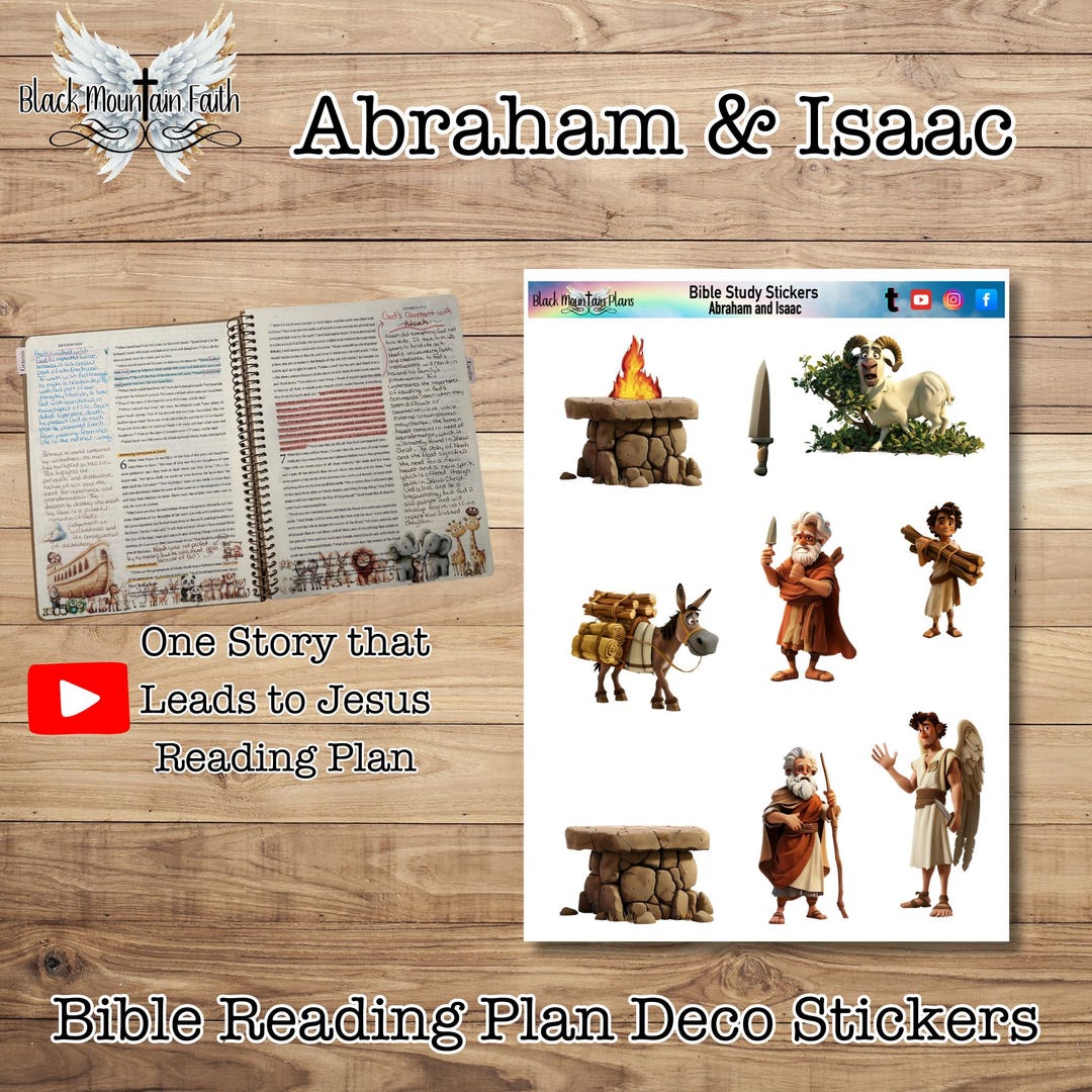 Abraham and Isaac || Bible Reading Deco and Journaling Stickers ...