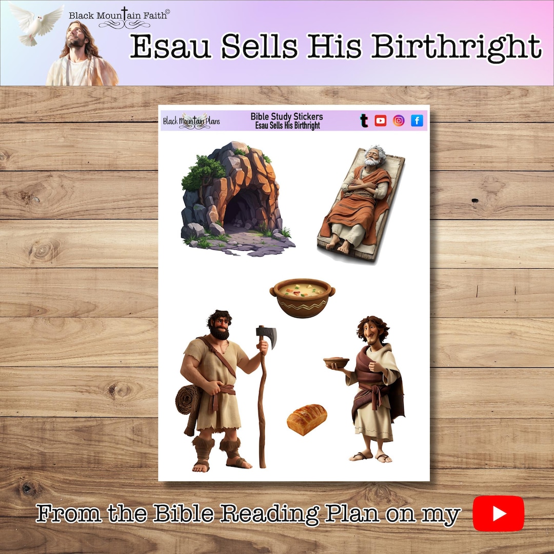 Esau Sells His Birthright || GENESIS || Bible Reading Plan Deco ...