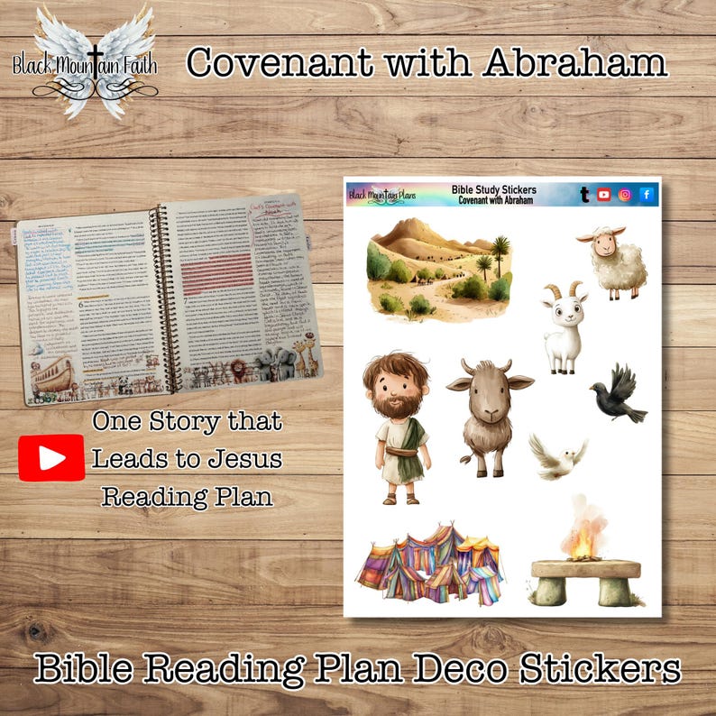 Covenant With Abraham || Bible Reading Deco and Journaling Stickers ...