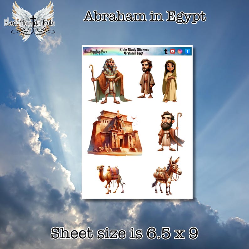 Abraham in Egypt || Faith Study Deco and Journaling Stickers ...