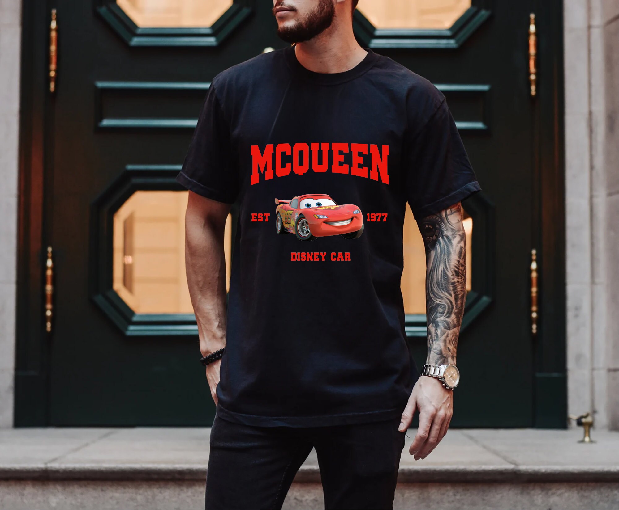 Comfort Colors® Disney Cars Shirt, Mcqueen, Sally, Mack, Mater, Guido ...