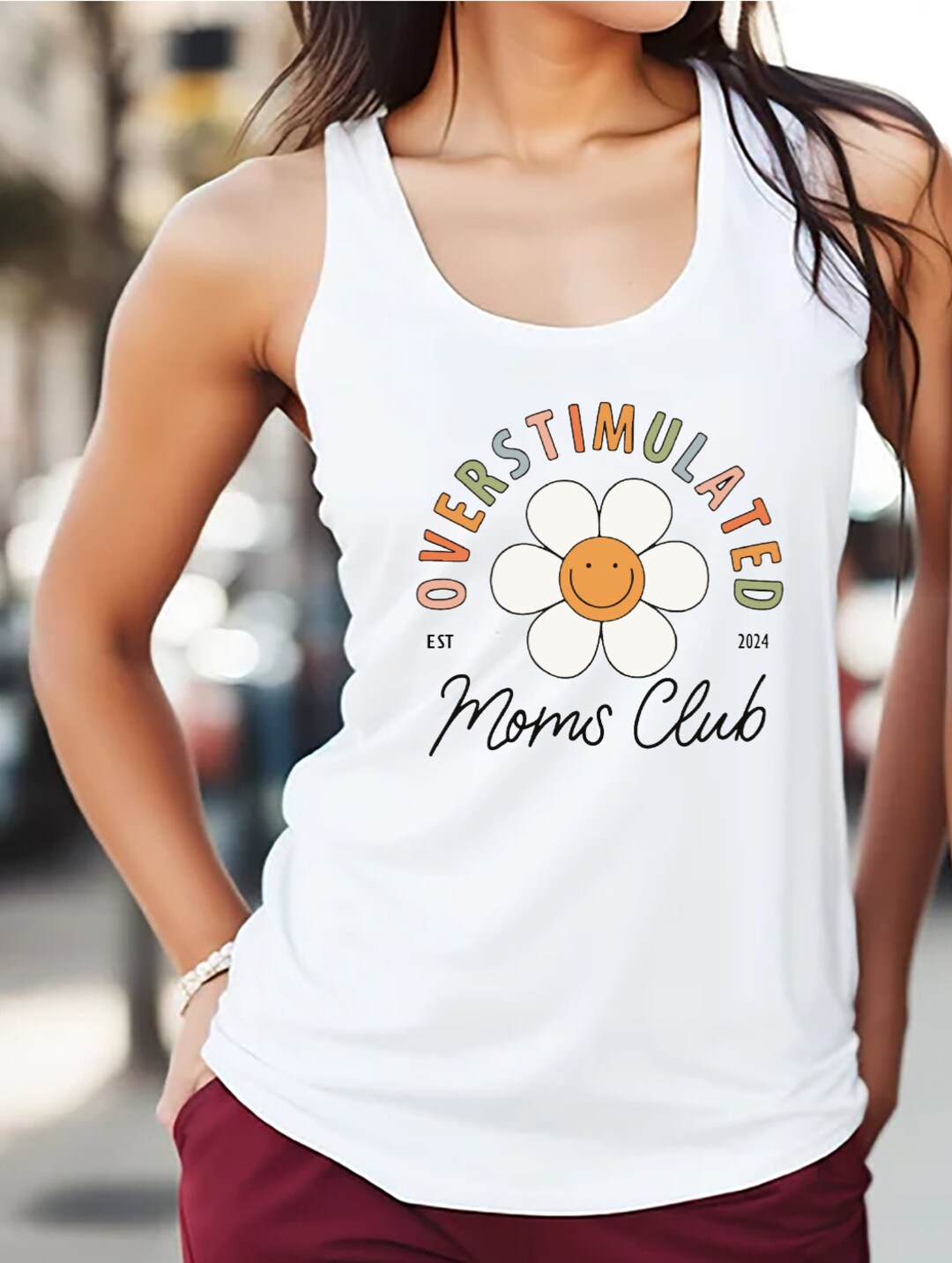 Overstimulated Moms Club Tank, Mama T-shirt, Mom Shirt,mother Tank ...