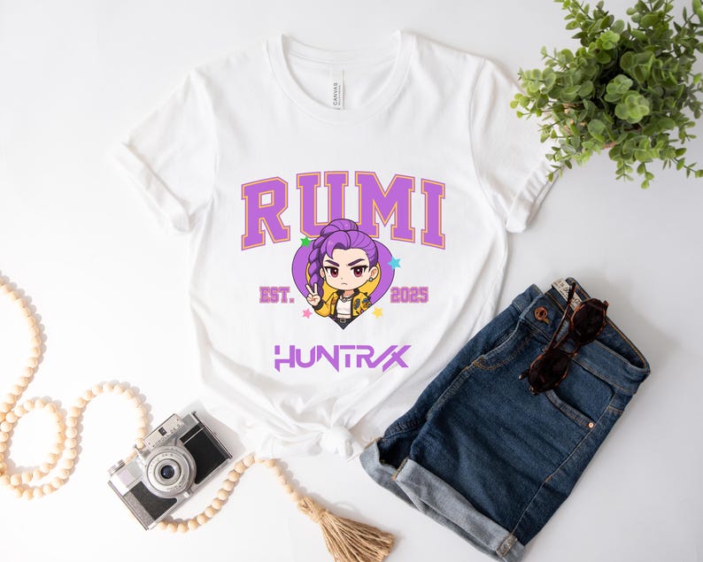 Rumi Huntrix Demon Hunters T Shirts, Huntrix Girls Tshirt, Demon Hunter ...
