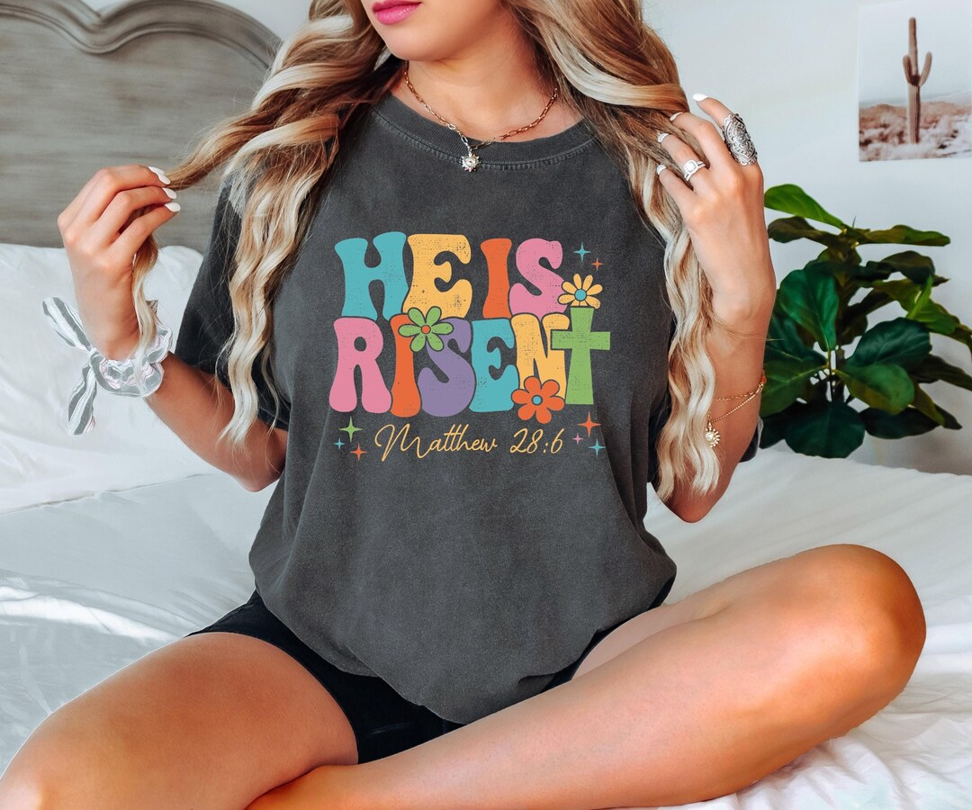 He is Risen Shirt - Jesus Easter Shirt - Easter Sweatshirt for Women ...