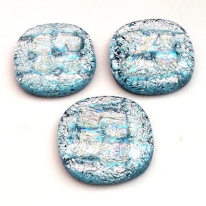 Icy Cold Dichroic Glass Cabochons Set of 3 - Etsy