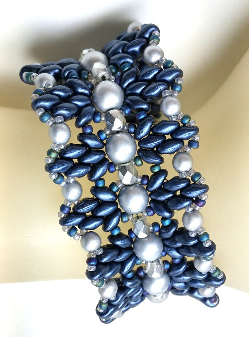 Beading Tutorial Duo Wave Bracelet Superduo Beads - Etsy UK