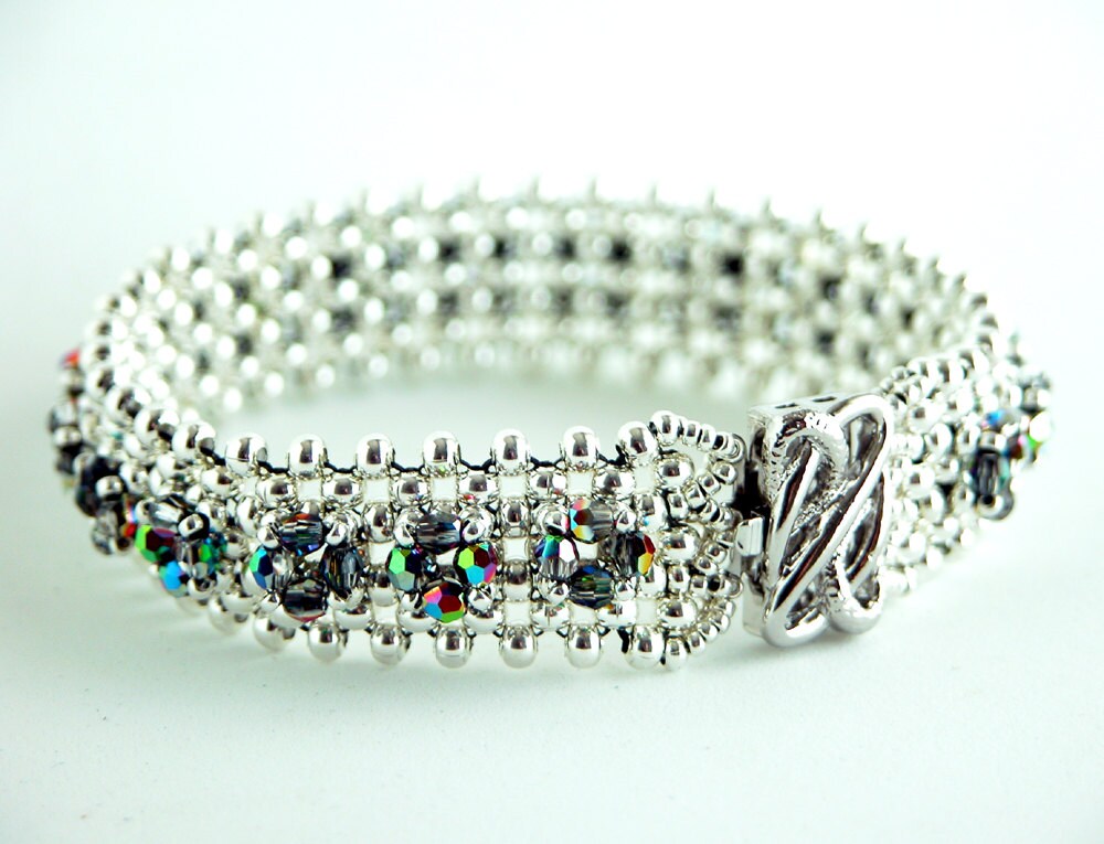 Beading Tutorial Innuendo Metal Bead Bracelet Pattern - Etsy