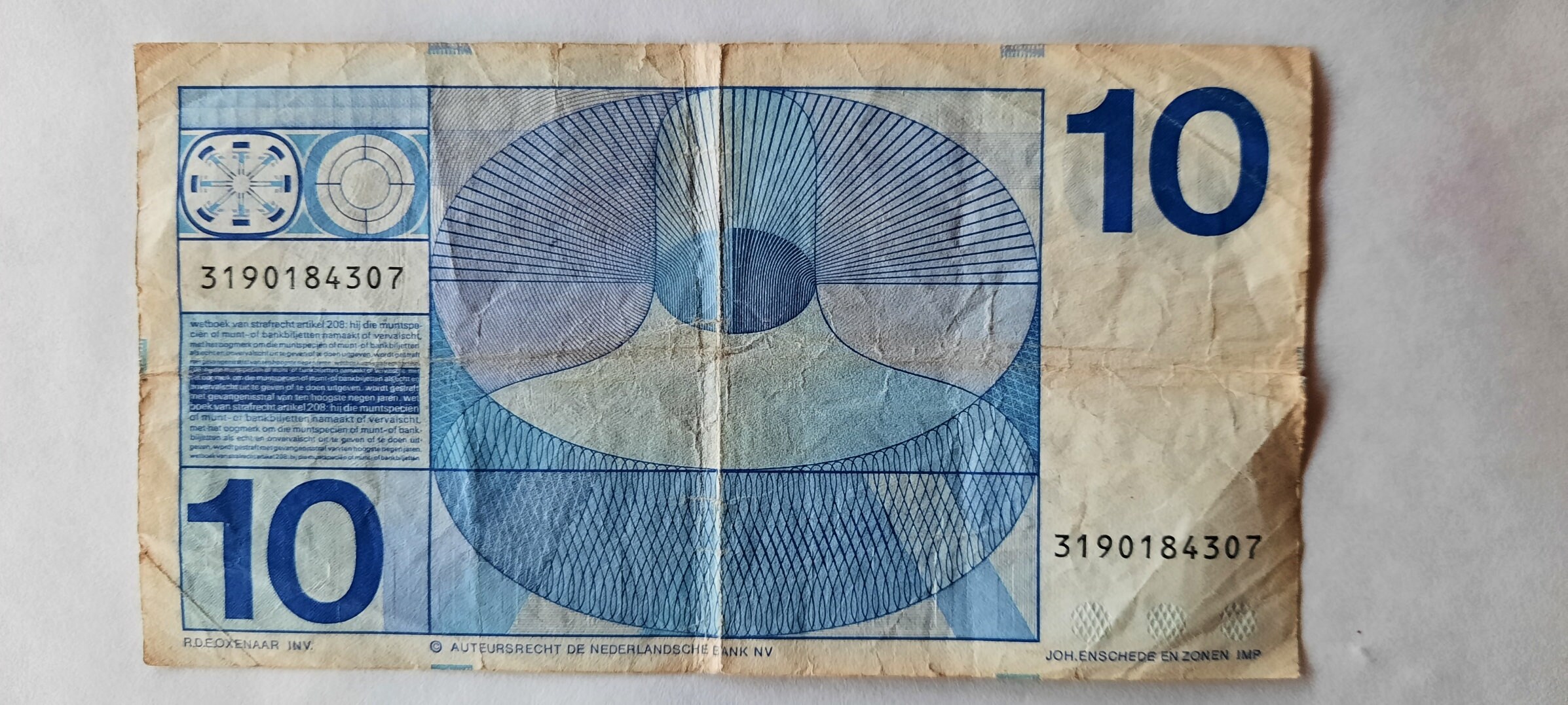 Two Netherlands 10 Gulden Banknote 1968, 10 Dutch Guilders, Dutch ...