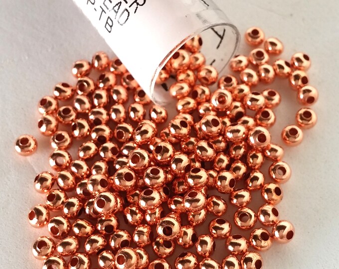 Copper Size 8 Metal Seed Bead Approx 38 Grams - Etsy
