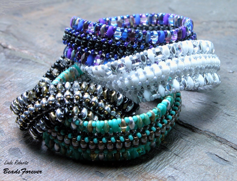 Beading Tutorial Better Shape up Bracelet Superduos - Etsy