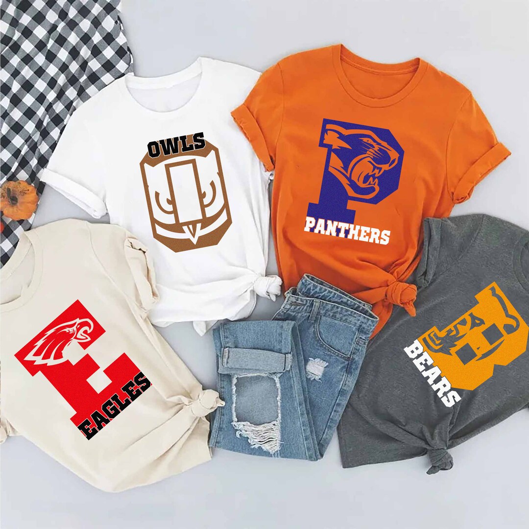 Custom School Shirt, Personalized School Mascot Tshirt, Custom School ...