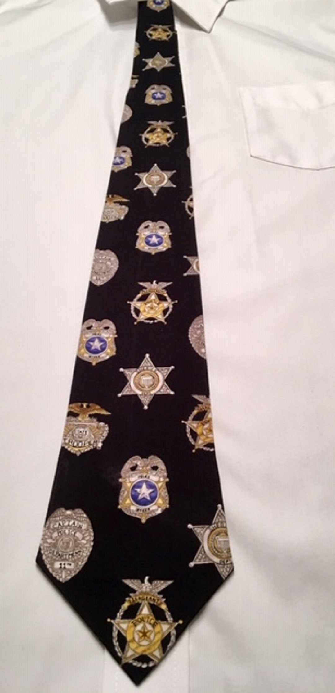 Police Badges Necktie - Etsy