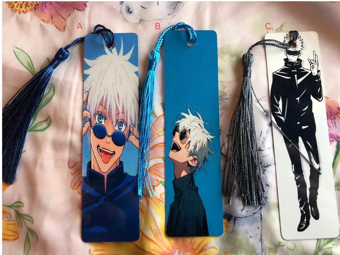 Jujutsu Kaisen Satoru Gojo Bookmarks - Etsy