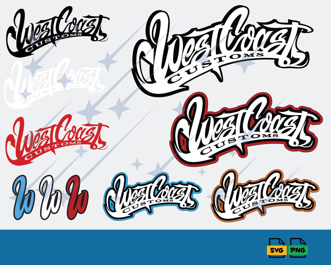 West Coast Customs SVG and PNG Formats High Resolution Images ...
