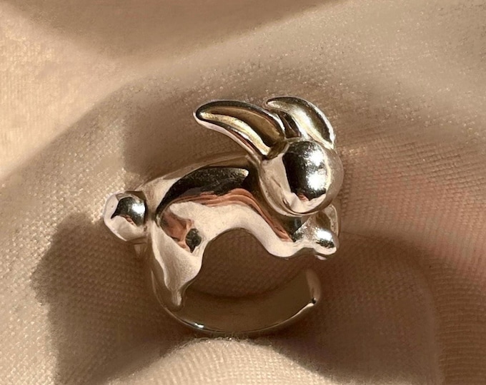 Rabbit Running Ear Cuff - Etsy