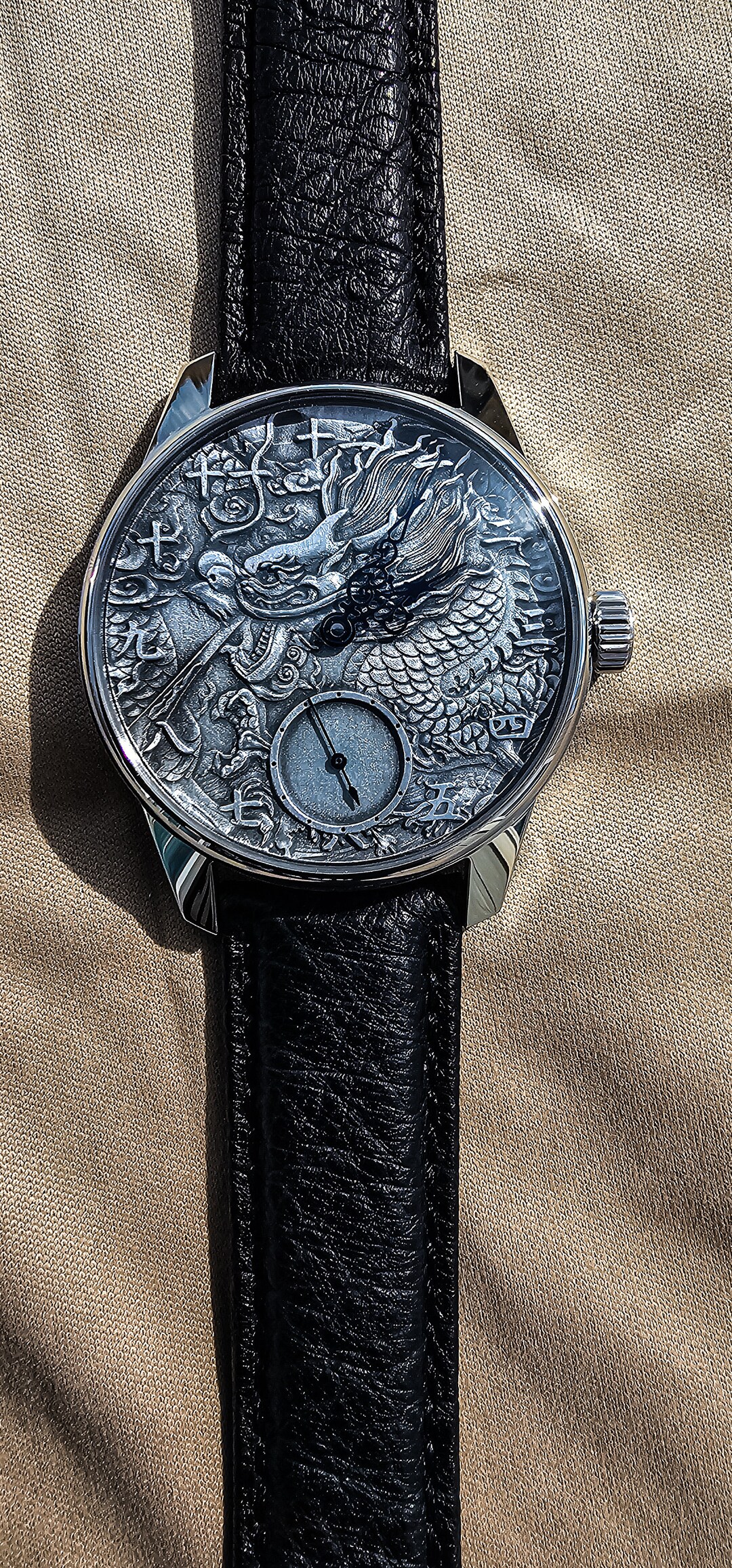 Custom Dragon Dial Manual Wind Watch - Etsy