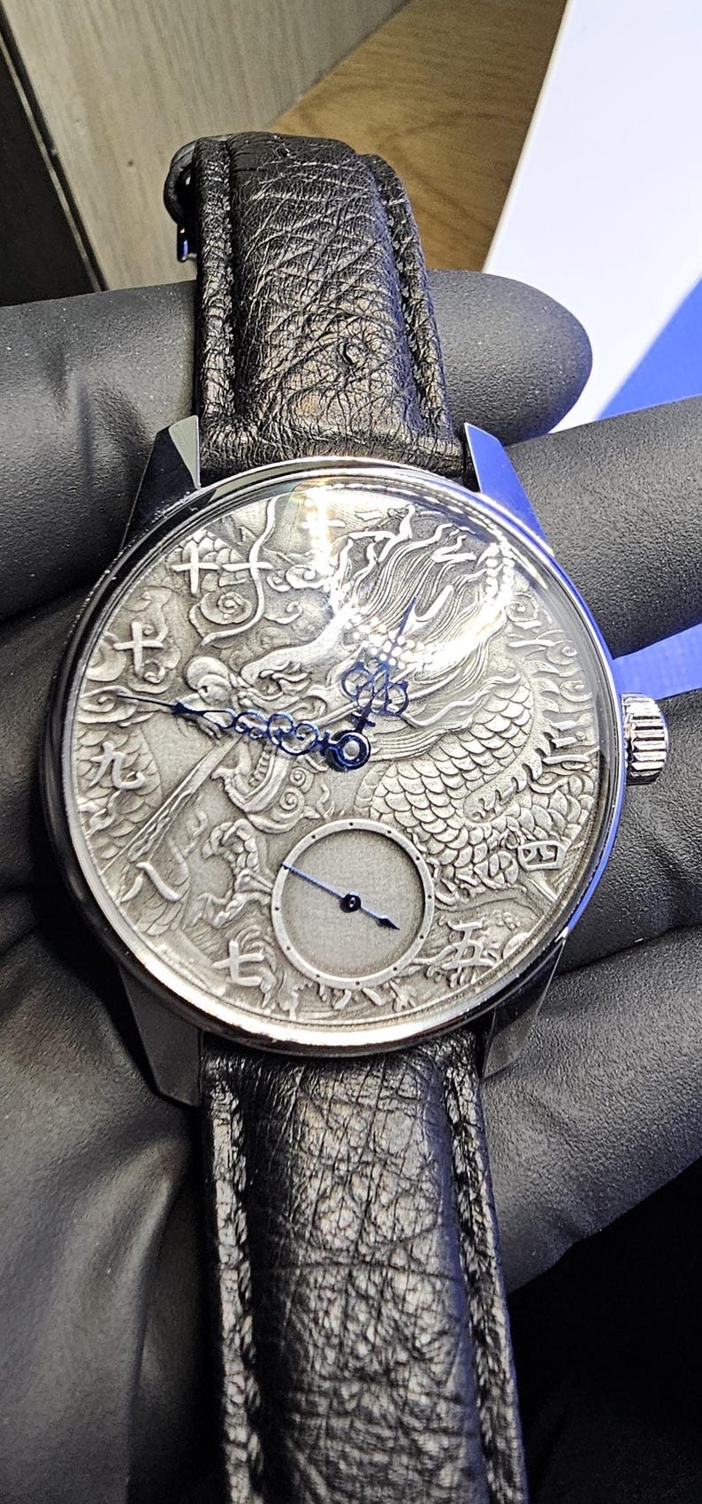 Custom Dragon Dial Manual Wind Watch - Etsy