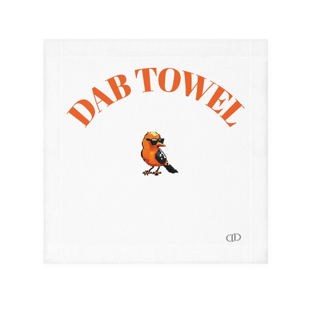Retro Dab Towel With Vintage Bird Design, Fun Face Cloth, Great Gift ...